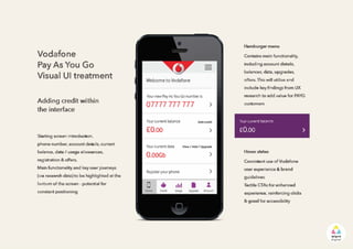 My Vodafone App UX Research and Design Concepts | PDF