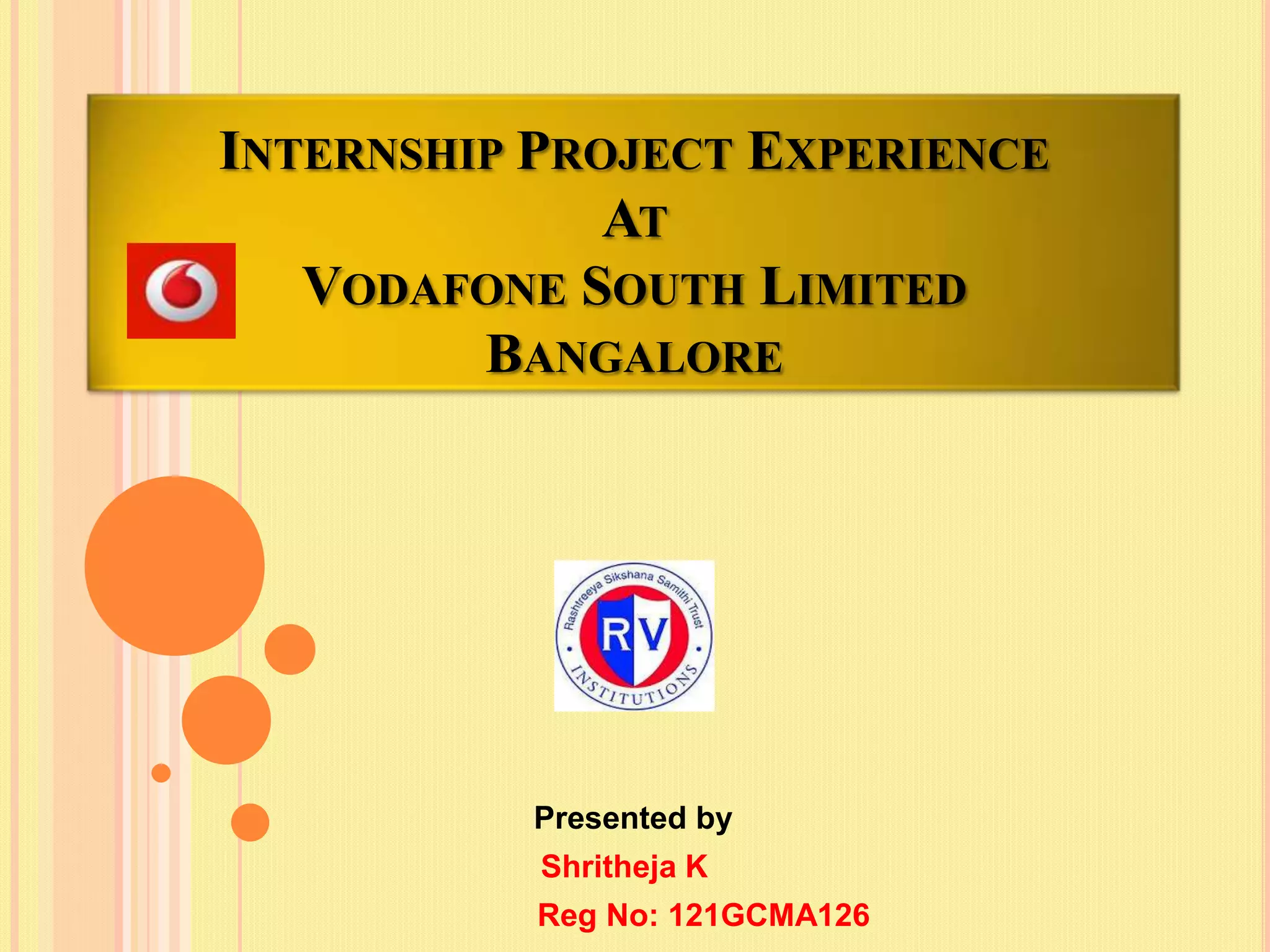 Summer Internship project presentation | PPTX