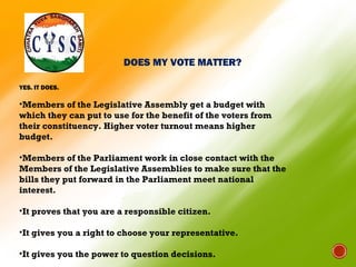 My vote,my right awareness ppt | PPT