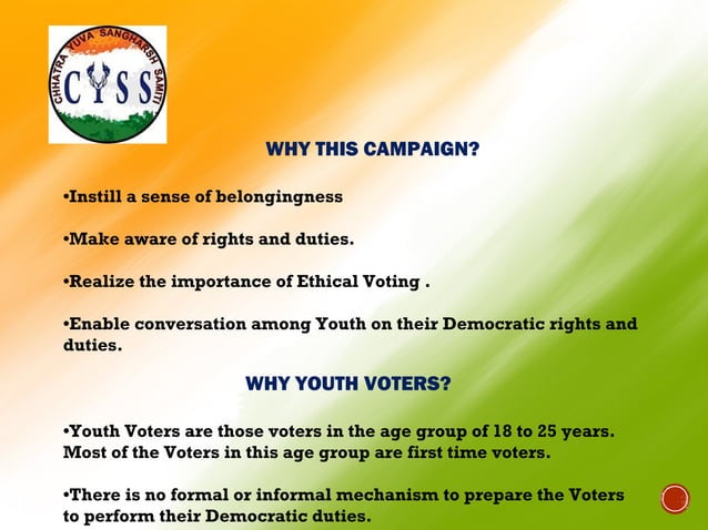 My vote,my right awareness ppt | PPT