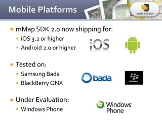 myVR mMap SDK | PPTX | 3-D Graphics | Computer Software and Applications