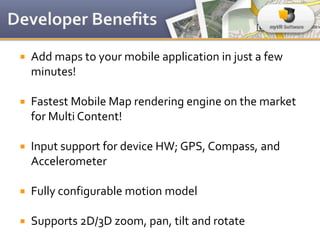 myVR mMap SDK | PPTX | 3-D Graphics | Computer Software and Applications