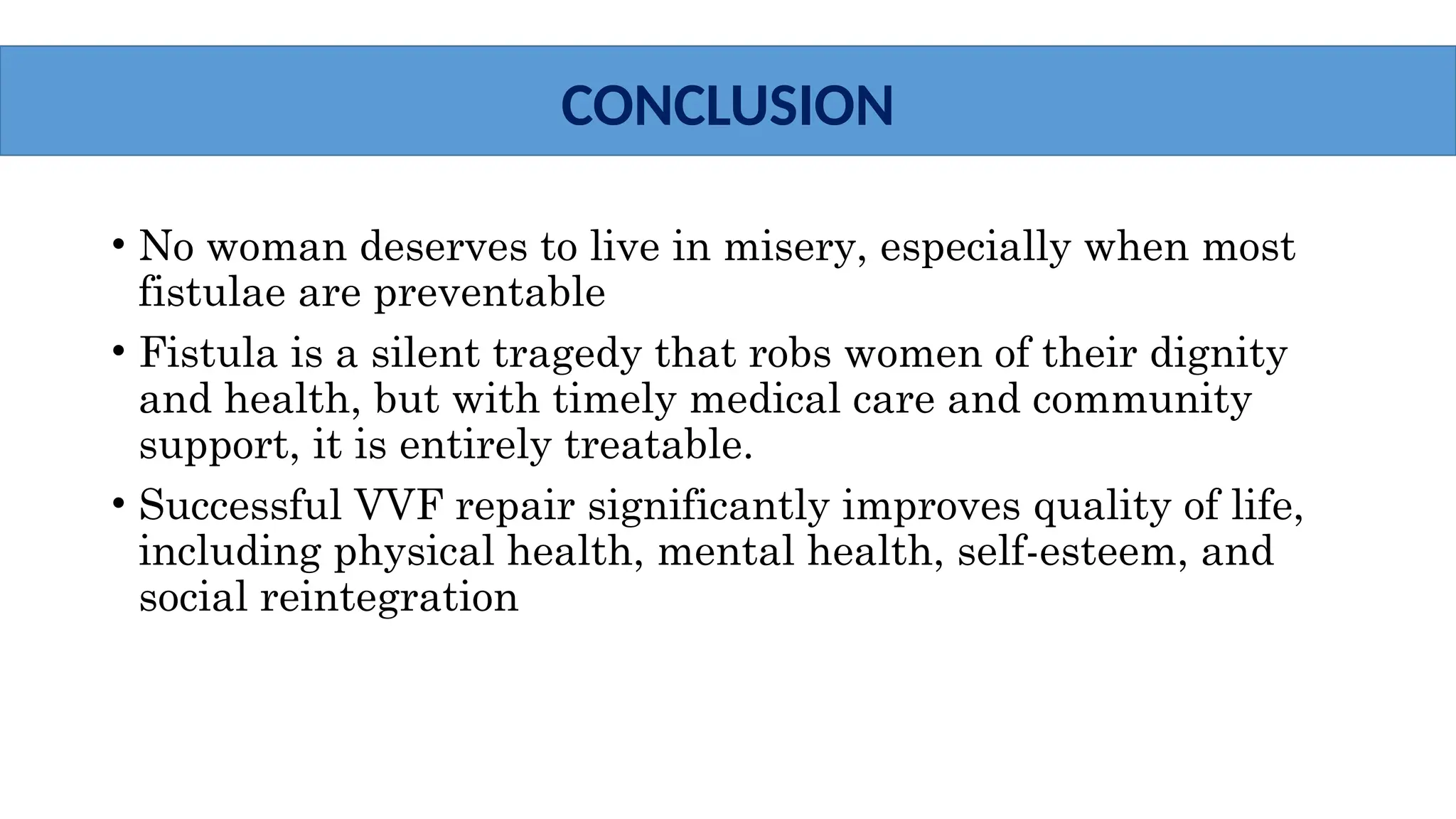 Classification of vesicovaginal fistulas | PPT