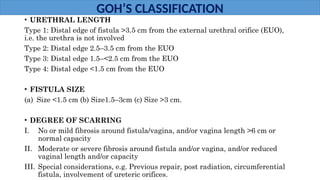 Classification of vesicovaginal fistulas | PPT