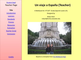 WebQuest for Spanish | PDF