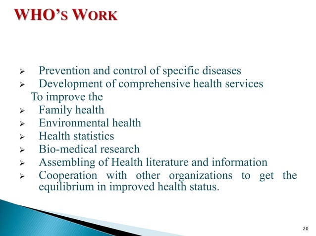 WHO ppt. | PPTX | Infectious Diseases | Diseases and Conditions