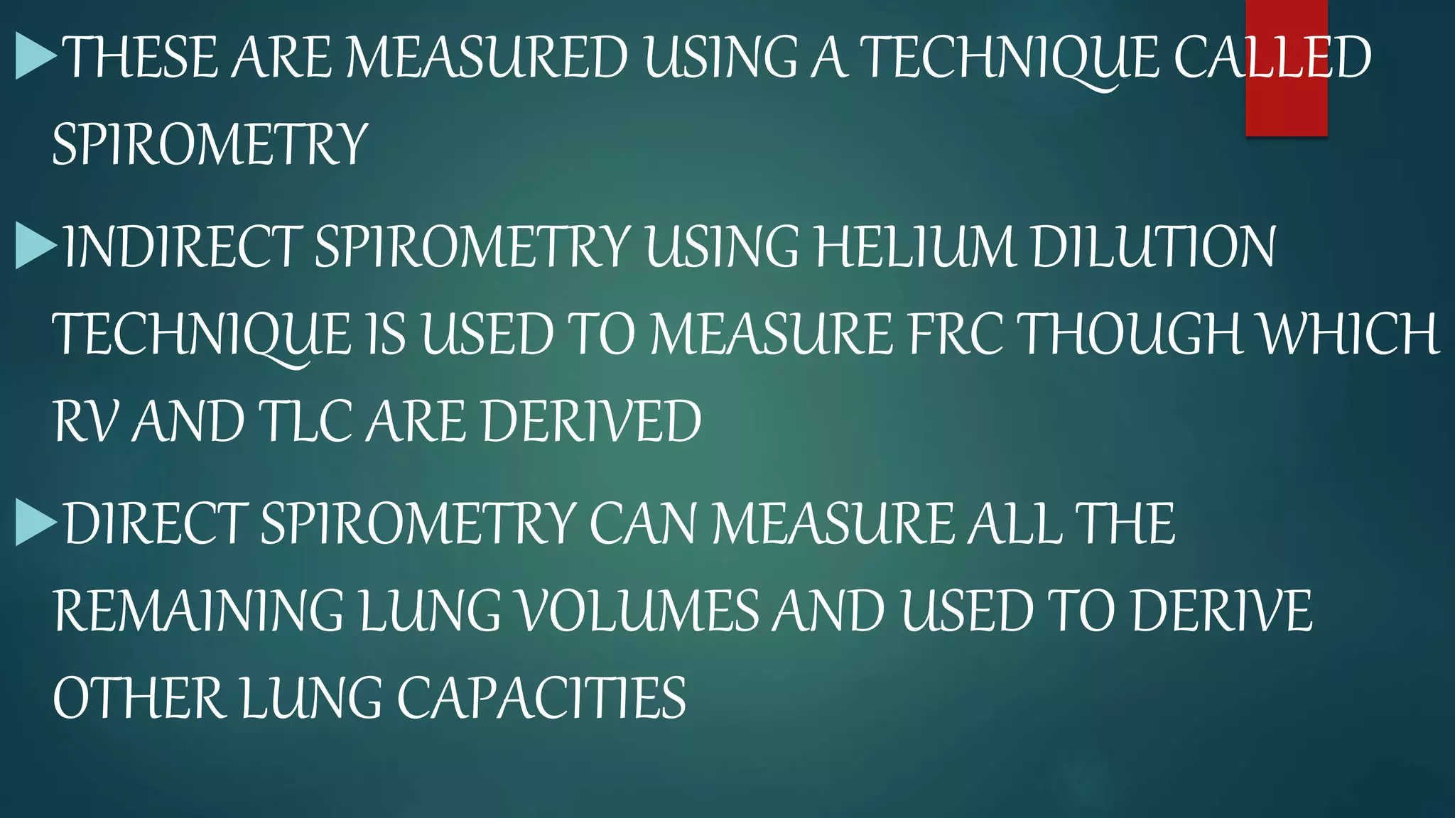 Lung volumes | PPTX