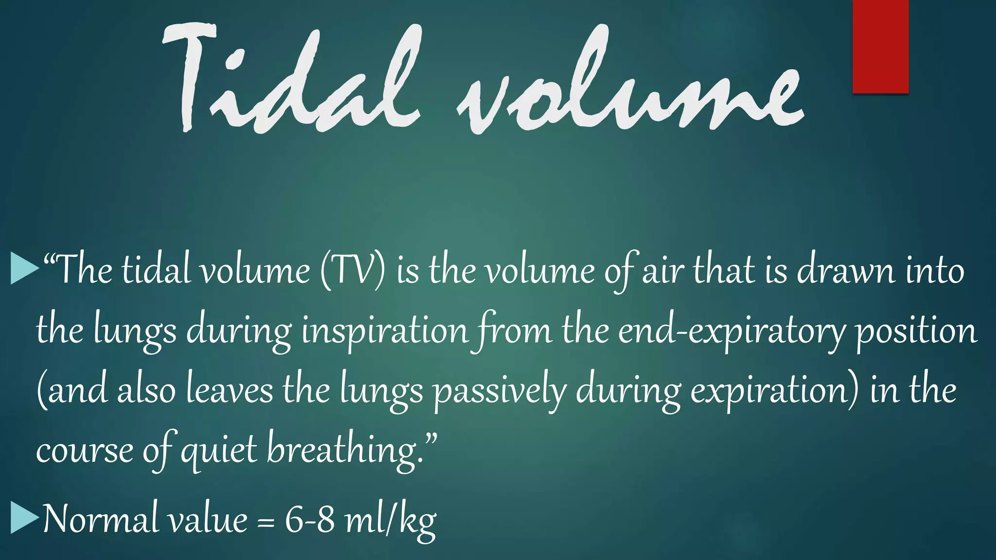Lung volumes | PPTX