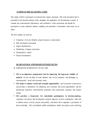 ENVIRONMENTAL IMPACTS ASSESMENT (EIA) | DOCX