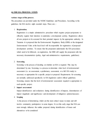 ENVIRONMENTAL IMPACTS ASSESMENT (EIA) | DOCX