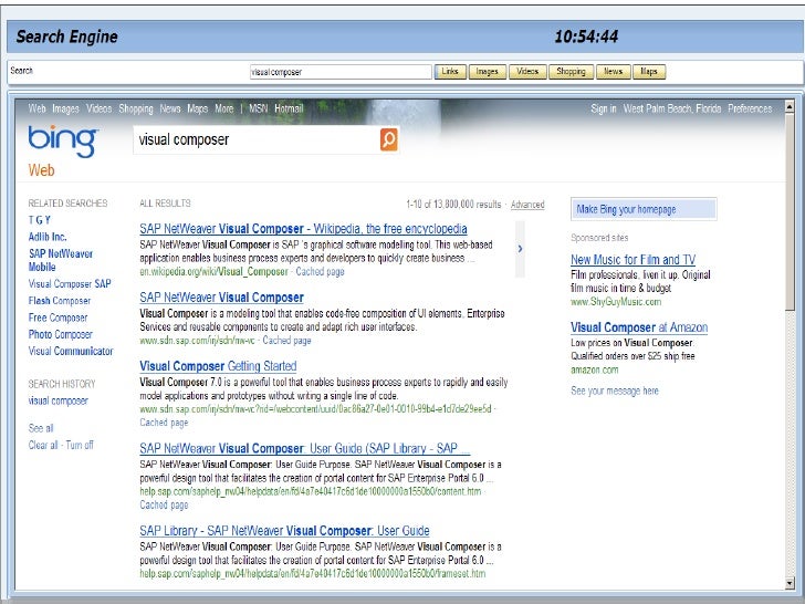 My work in SAP Visual Composer