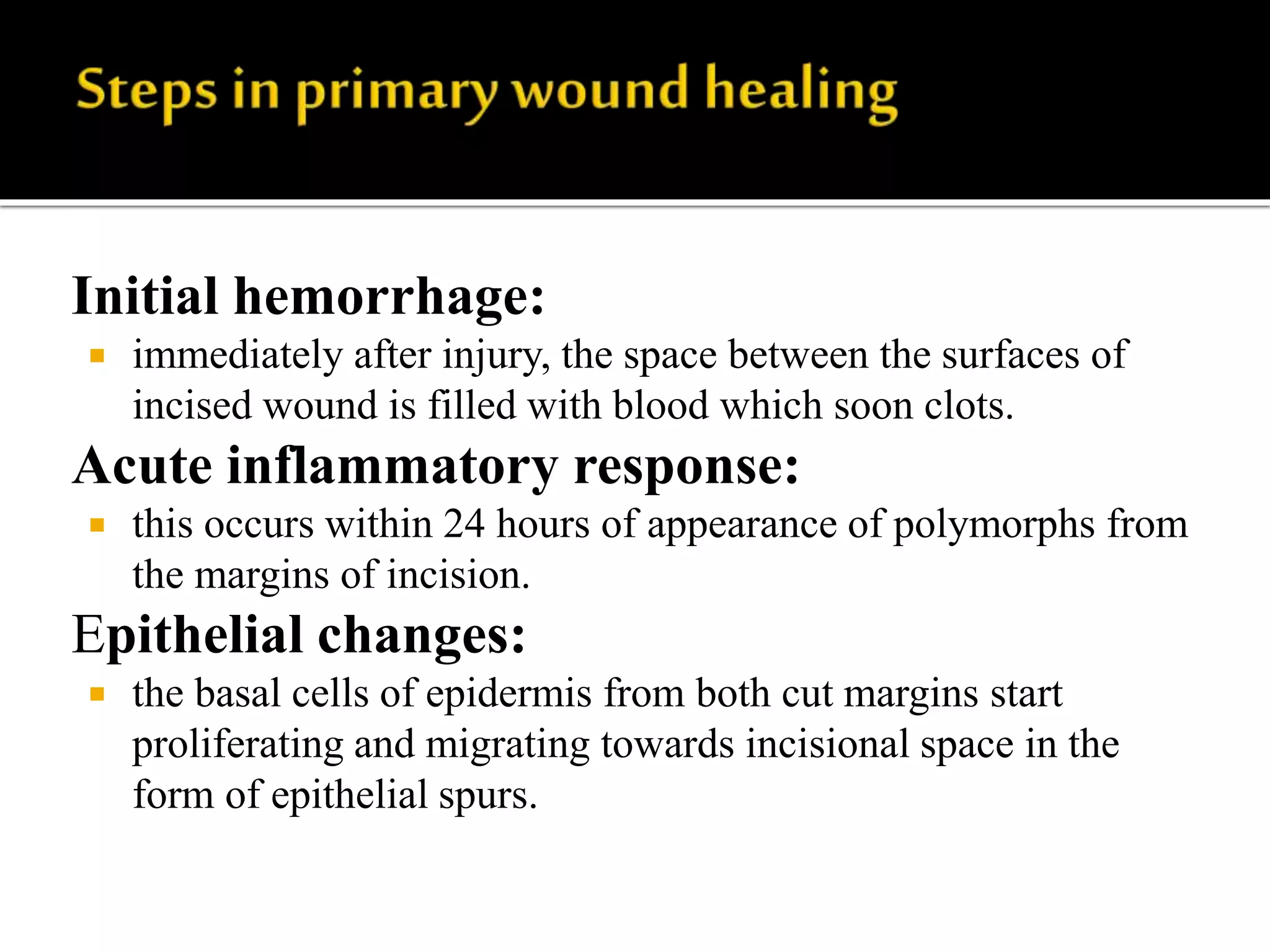 WOUND HEALING AND ENDODONTICS | PPTX
