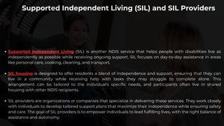 Navigating SDA and SIL Housing with NDIS: A Guide to Support Services ...