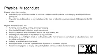 My xc abuse prevention and athlete well being training | PPT