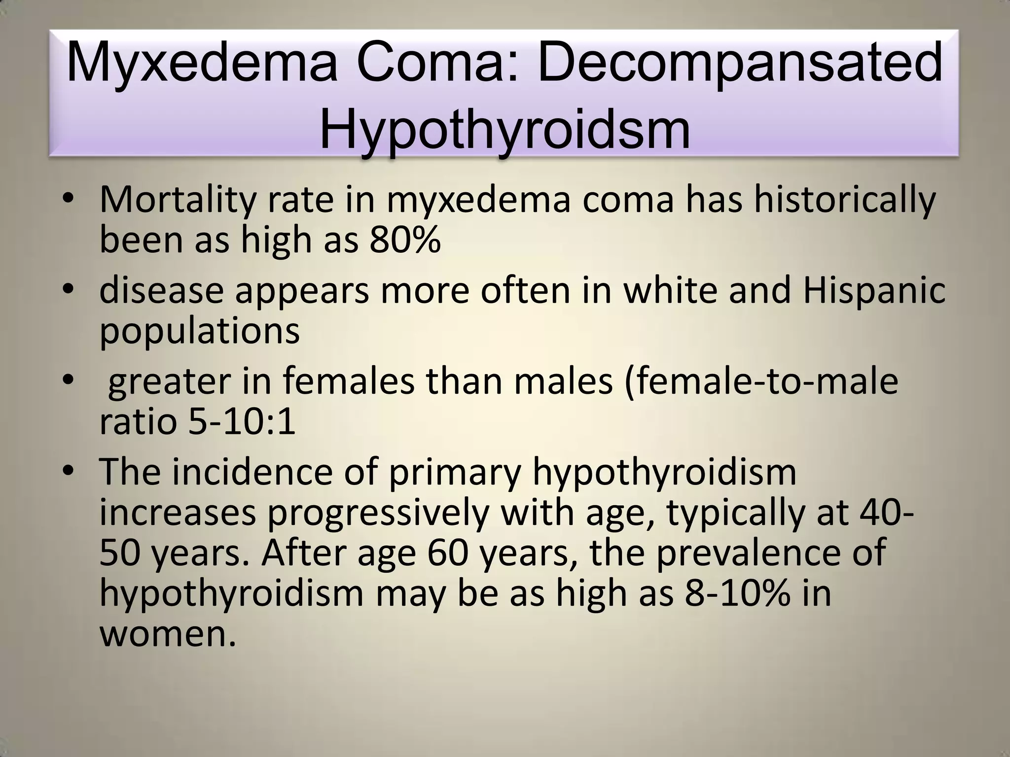 Myxedema & hypothyroid | PPTX