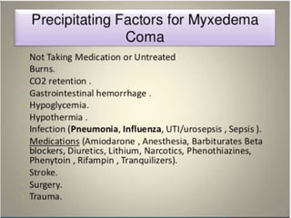 Myxedema coma | PPT