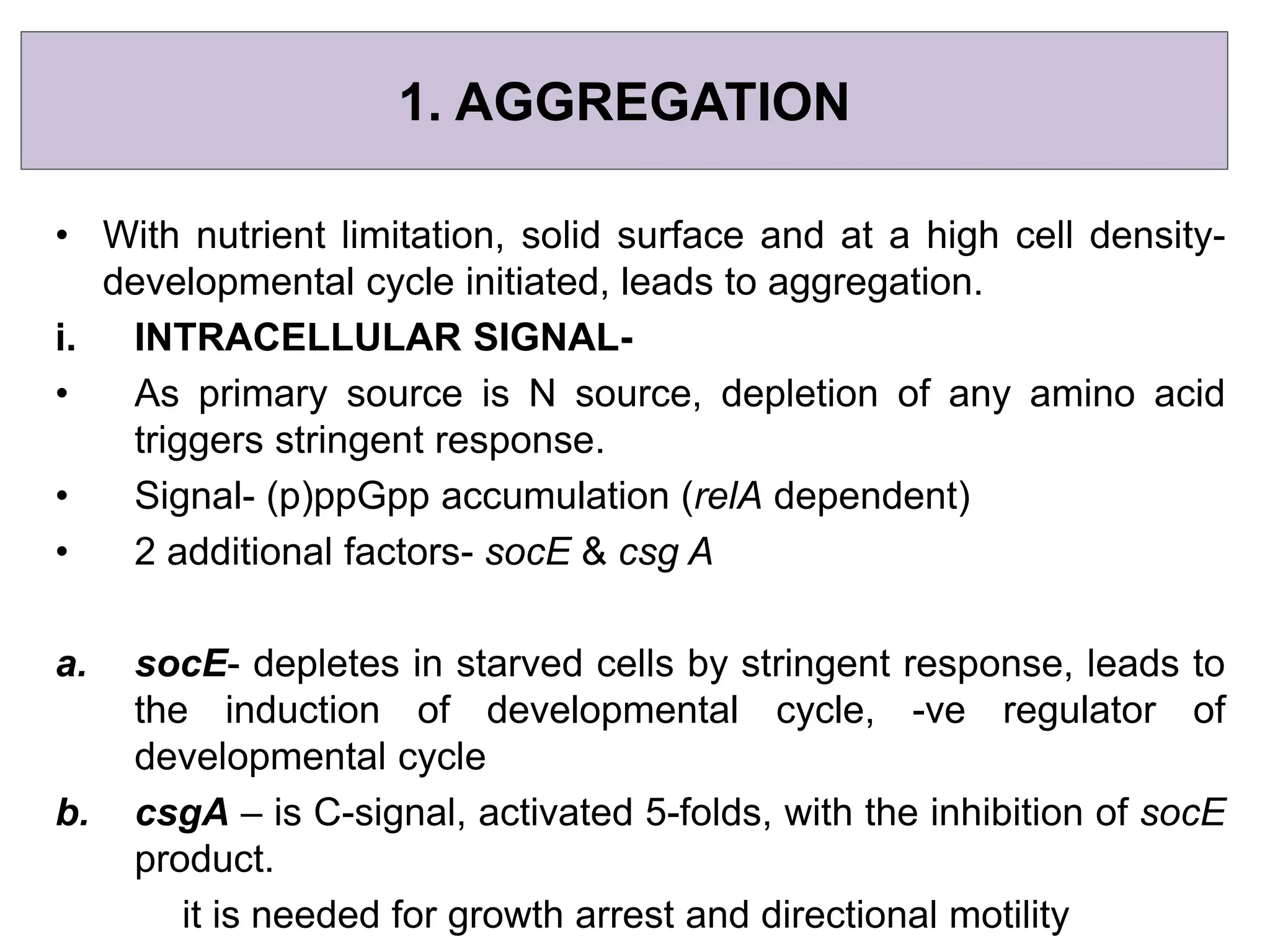 Myxobacteria, life cycle, genetic basis of differentiation | PPTX