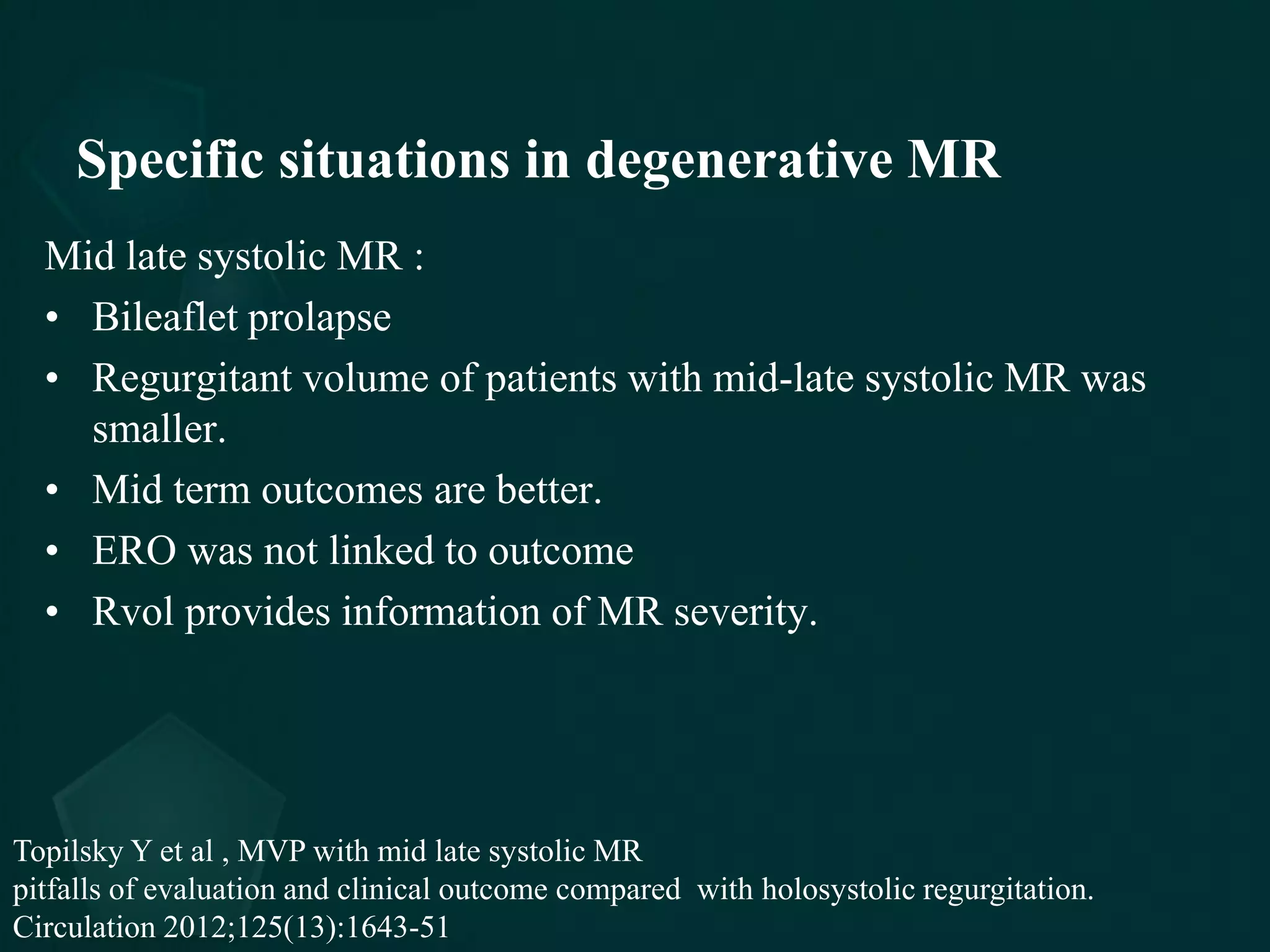 MVP Mitral Valve Prolapse - Echocardiographic Evaluation | PPTX