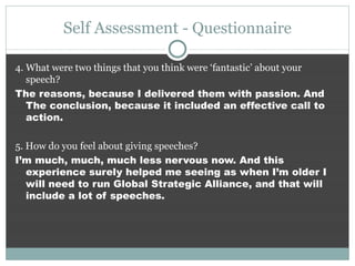 Will's Speech Assessment | PPT | Educational Assessment | Education