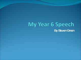 Year 6 Speech Allissa | PPT
