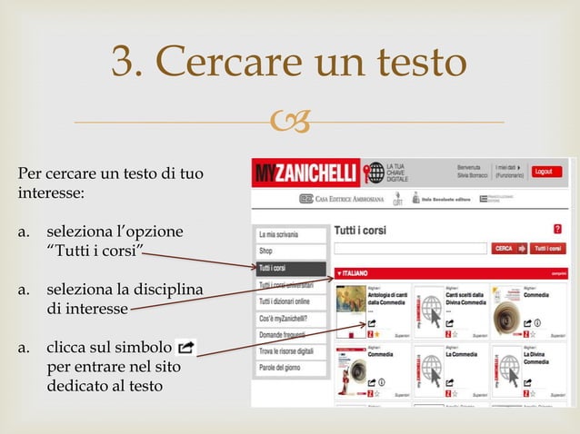 MyZanichelli-Scrivania e Risorse | PPT