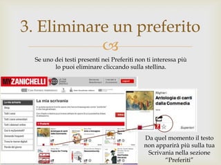 MyZanichelli-Scrivania e Risorse | PPTX