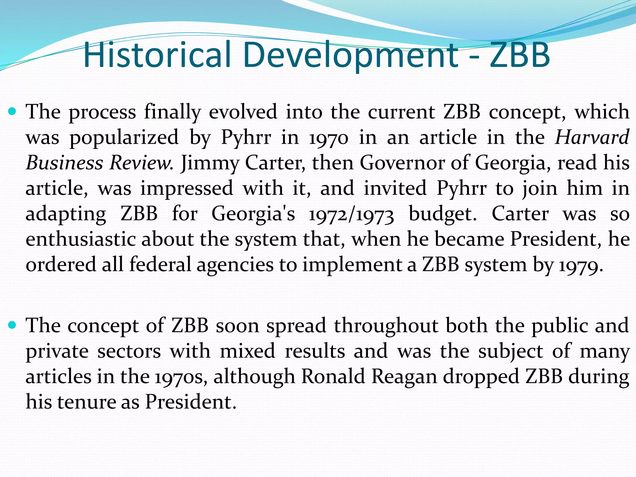 Zero Base Budgeting | PPTX