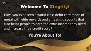 Ztegrity ZBlackcard Elite Debit Card Presentation | PPSX