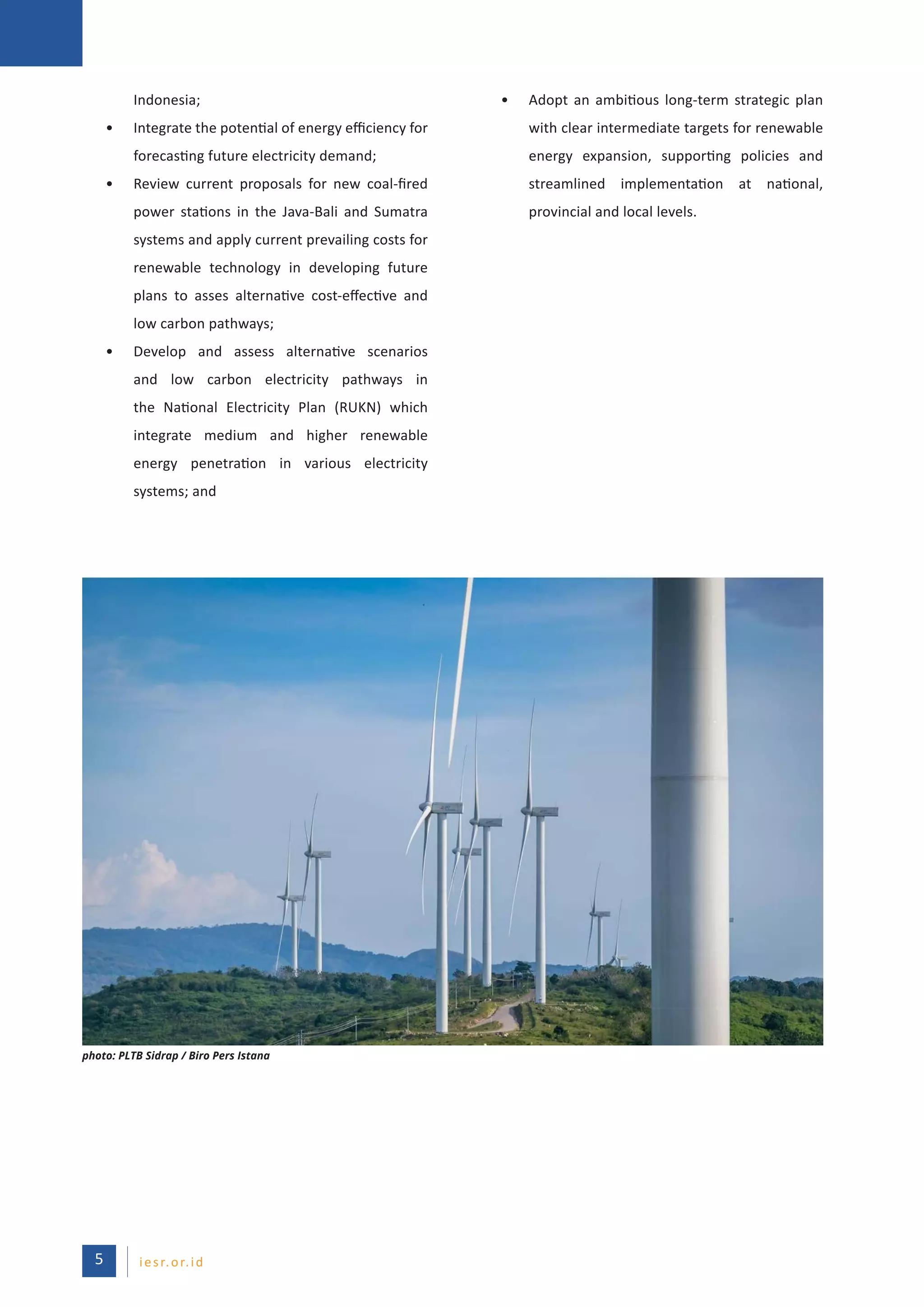 Roadmap for Indonesia's Power Sector - Summary for Policy Makers | PDF