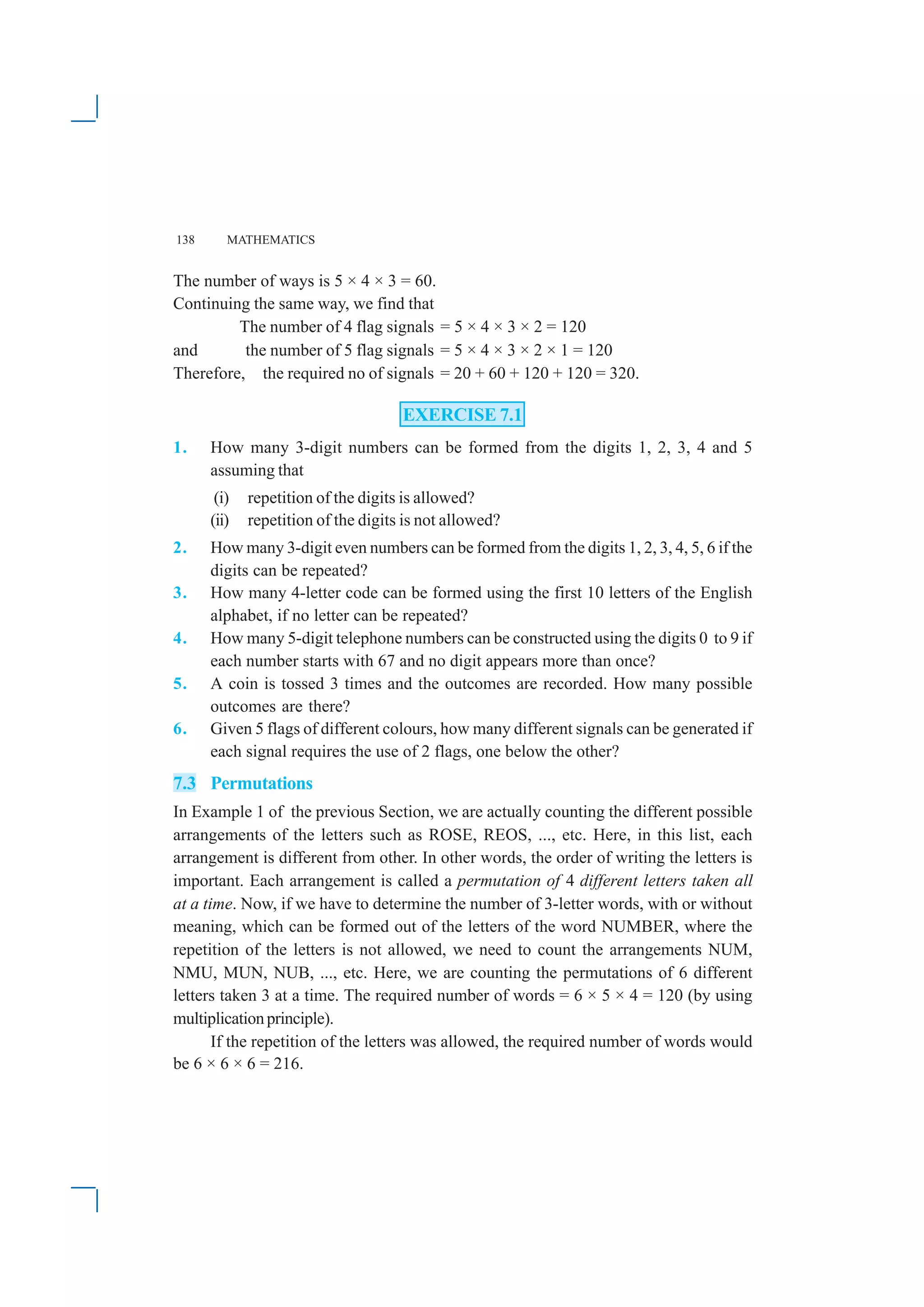 Permutation and combinations | PDF