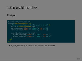 RSpec matchers | PDF