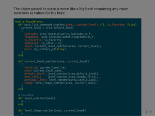 RSpec matchers | PDF