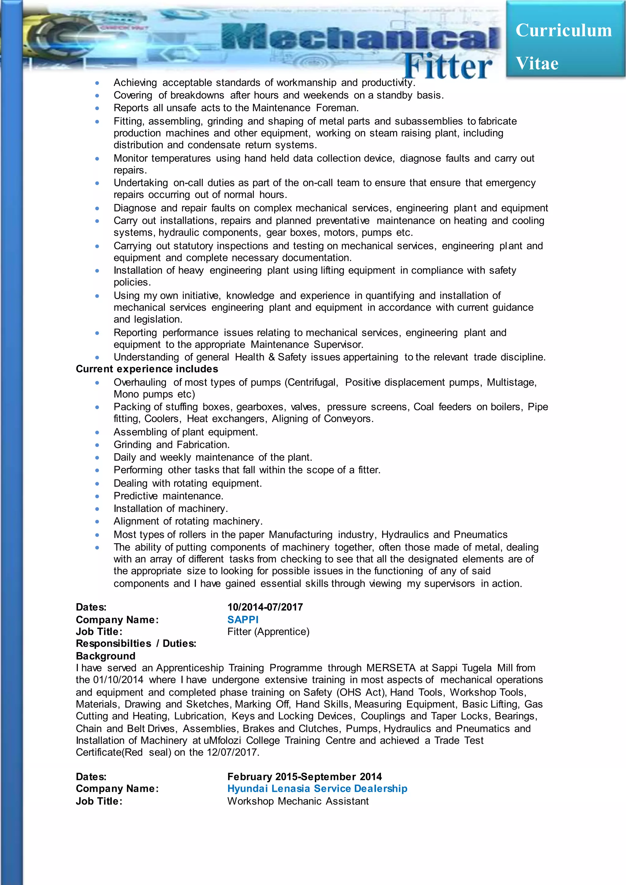 Mzamo nxumalo new cv | DOCX