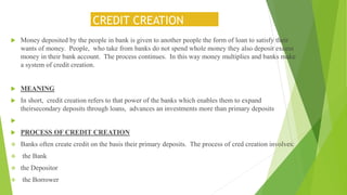 Economics Banking & stock Market & credit creation ppt | PPT