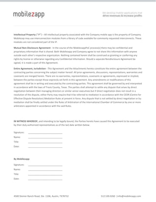 Proof Of Concept Agreement Template
