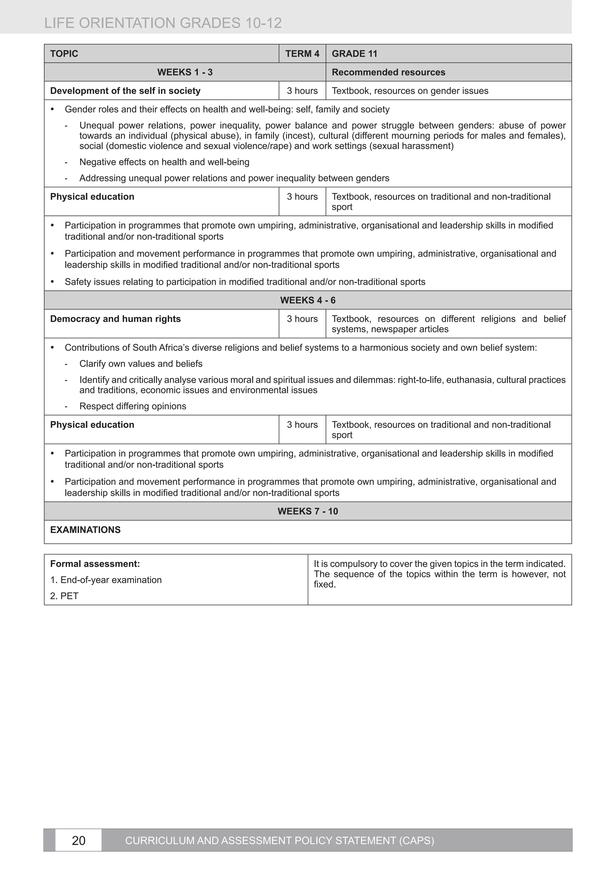Caps fet life orientation gr 10-12 _ web_e6_b3 | PDF