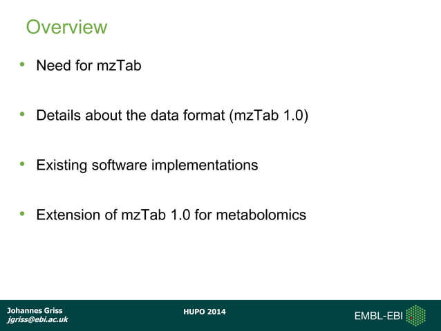 The mzTab data standard format for reporting MS-based peptide, protein ...