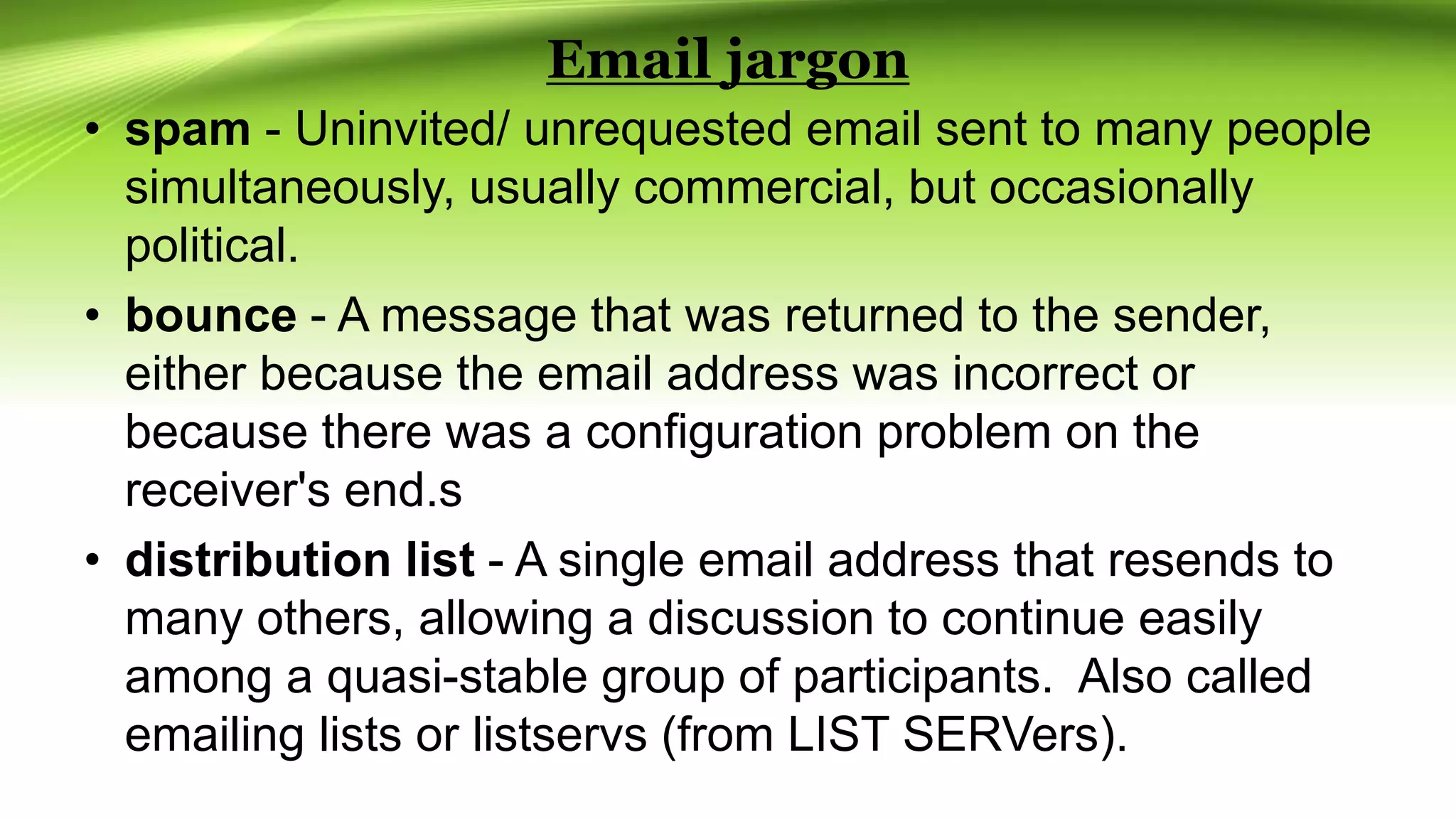 E.mail Style and Structure | PPTX