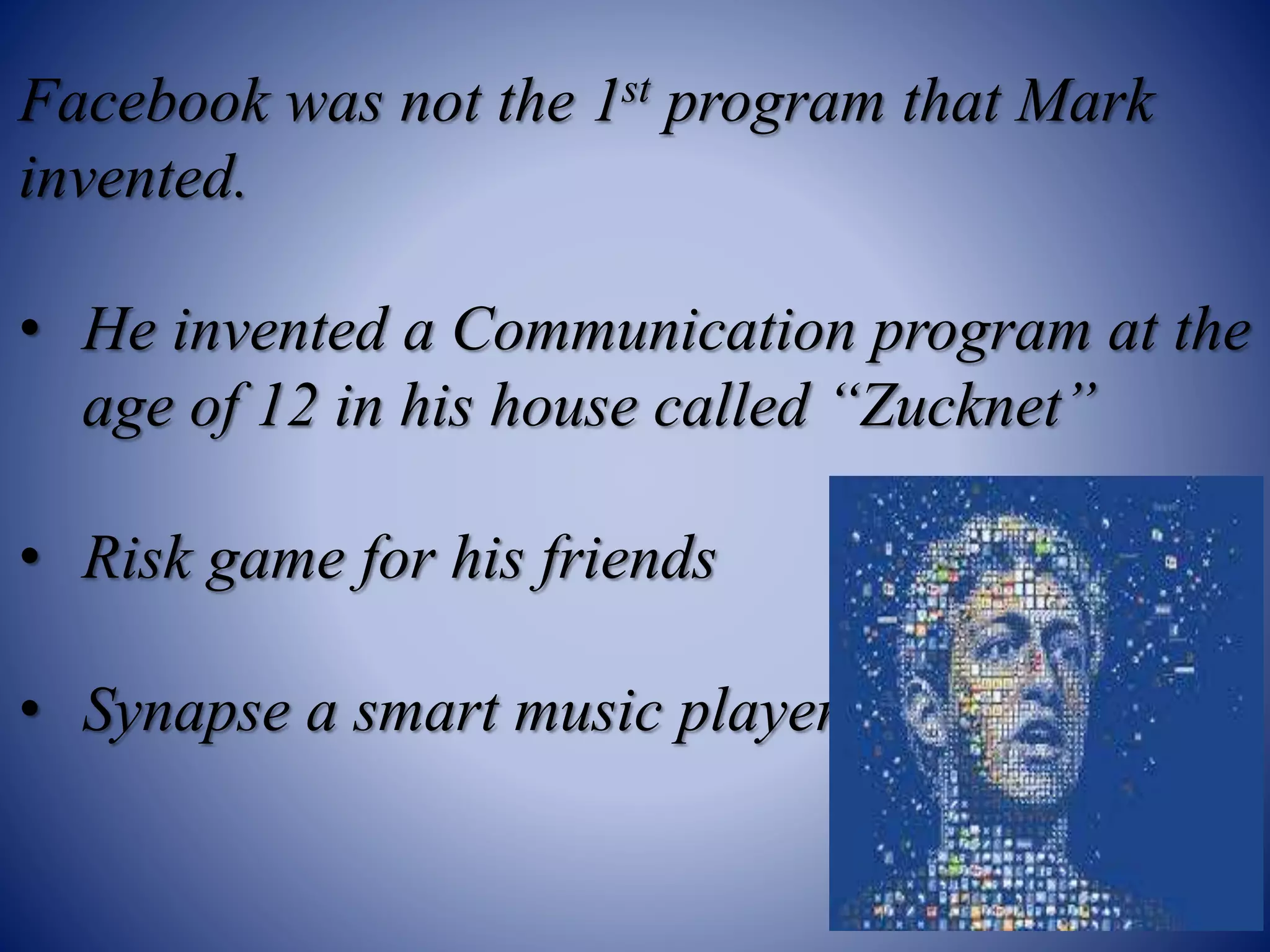 Mark Zukerberg, a Business Leader! | PPTX