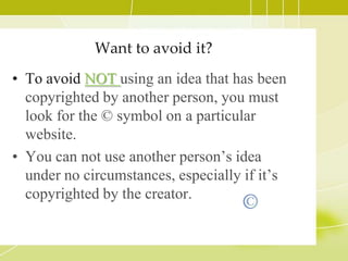 Netiquette, Copyright, Plagiarism | PPTX | Law