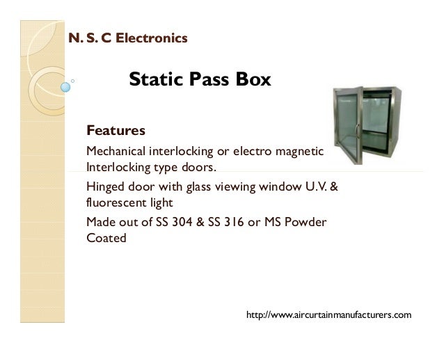 Static/Dynamic Passbox & Air Curtains