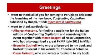 Philip Kotler - Apertura del convegno "Anteprima Nazionale del libro ...