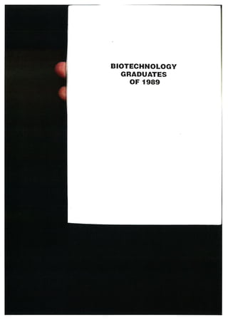 N.i.h.e. biotechnology class of 1989 | PDF