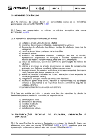 N 1692-apresentacao-de-projetos-de-detalhamento-de-tubulacao | PDF