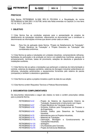 N 1692-apresentacao-de-projetos-de-detalhamento-de-tubulacao | PDF