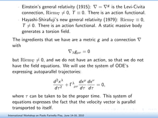 N17. Bellettini- "constraining spacetime torsion" | PDF | Geography ...