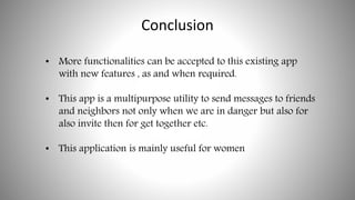 PPT on ANDROID APPLICATION SOS | PPTX