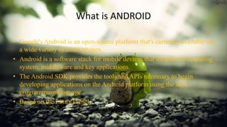 PPT on ANDROID APPLICATION SOS | PPTX