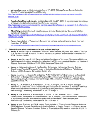 Nicholas Young, CV, research scientist, immunology and rheumatology | PDF