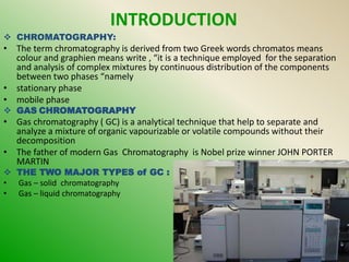 GAS CHROMATOGRAPHY | PPTX